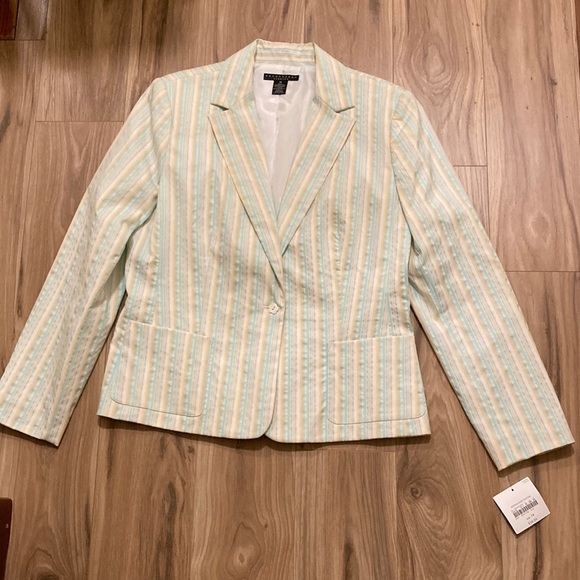 Apostrophe | Jackets & Coats | Nwt Cotton Blend Seersucker Pastel ...